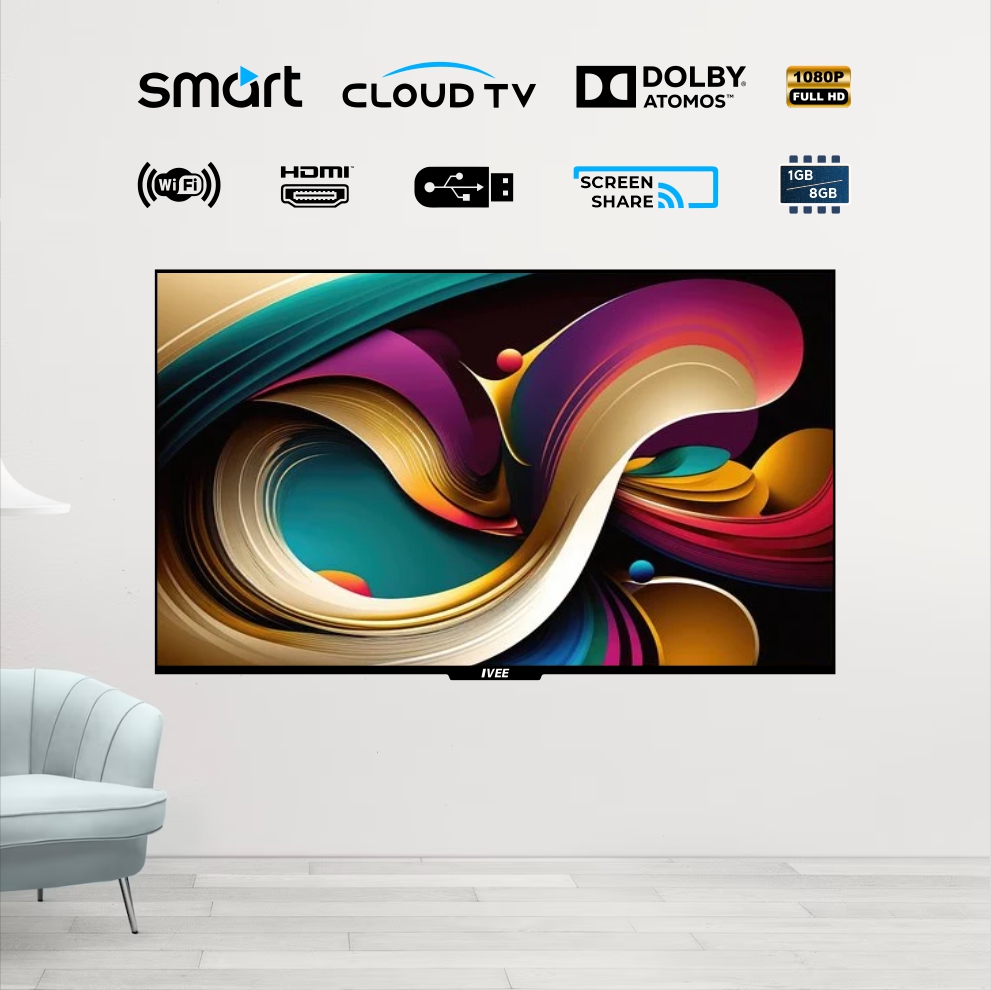 IVEE ECO - 32 Smart Frameless TV | 32 Inch 1GB Smart TV